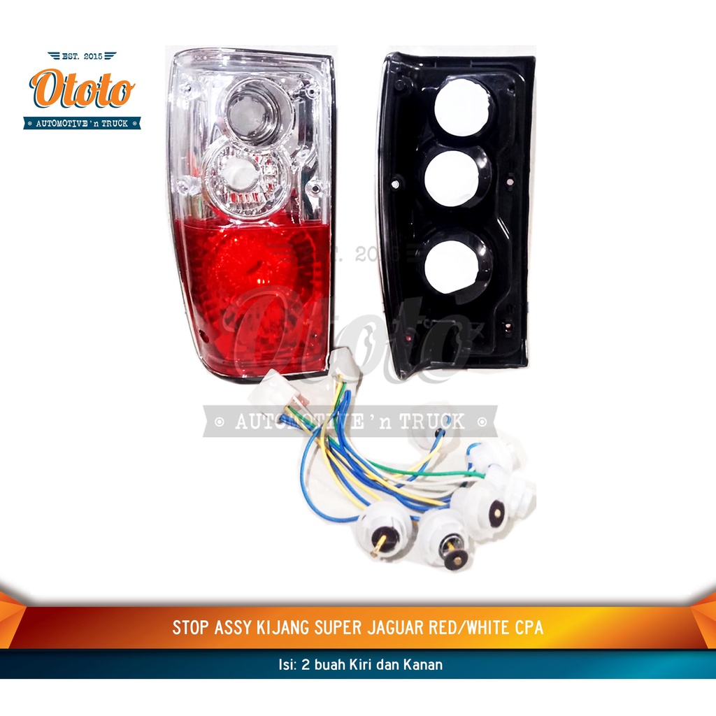 Jual stop assy KIJANG SUPER jaguar red white CPA (2 buah) - Lampu ...