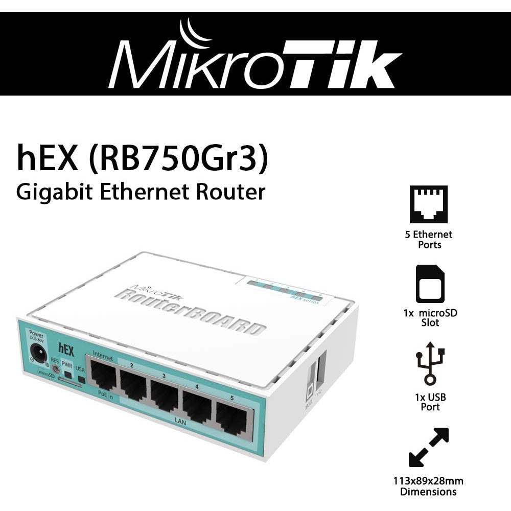Jual MIKROTIK ROUTER BOARD RB750-GR3 RB750GR3 | Shopee Indonesia