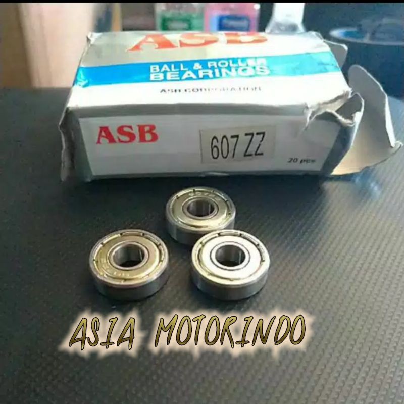 Jual bearing 607 ZZ miniature ball bearing 607 ZZ ASB klaker laher ...