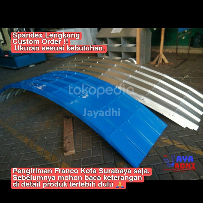Jual Atap Lengkung Spandek Galvalum - Kanopi Spandex Warna Custom ...