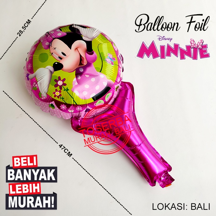Jual BALON FOIL PENTUNG DISNEY MINIE MOUSE | Shopee Indonesia
