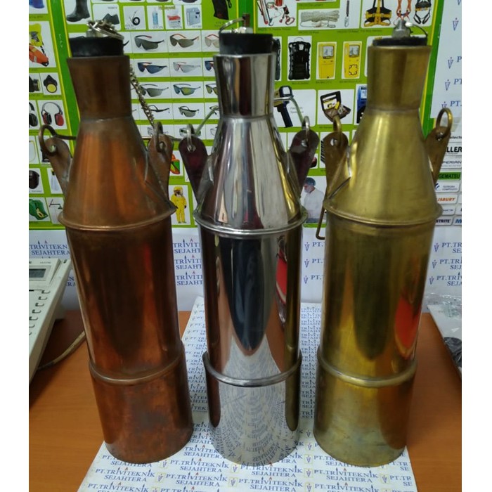 Jual fuel sampling sample can weighted beaker,botol sampel minyak bakar ...