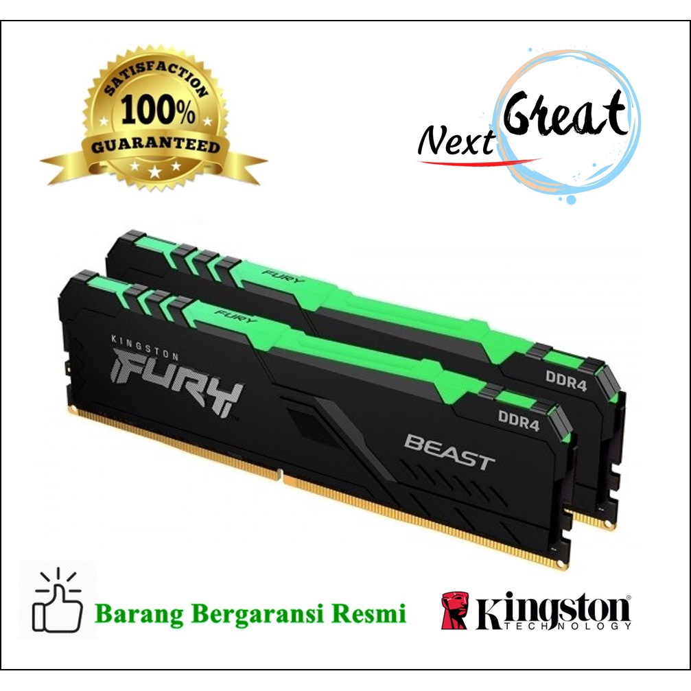 Jual Kingston Memory RAM Fury KF432C16BBAK2/16 16GB (2x8GB) | Shopee ...