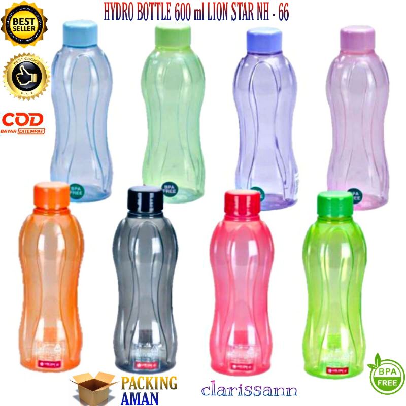 Jual PROMO (Bisa COD) Lion Star Hydro Botol Minum Bottle 600 ml NH-66 Botol Plastik Termos Botol ...