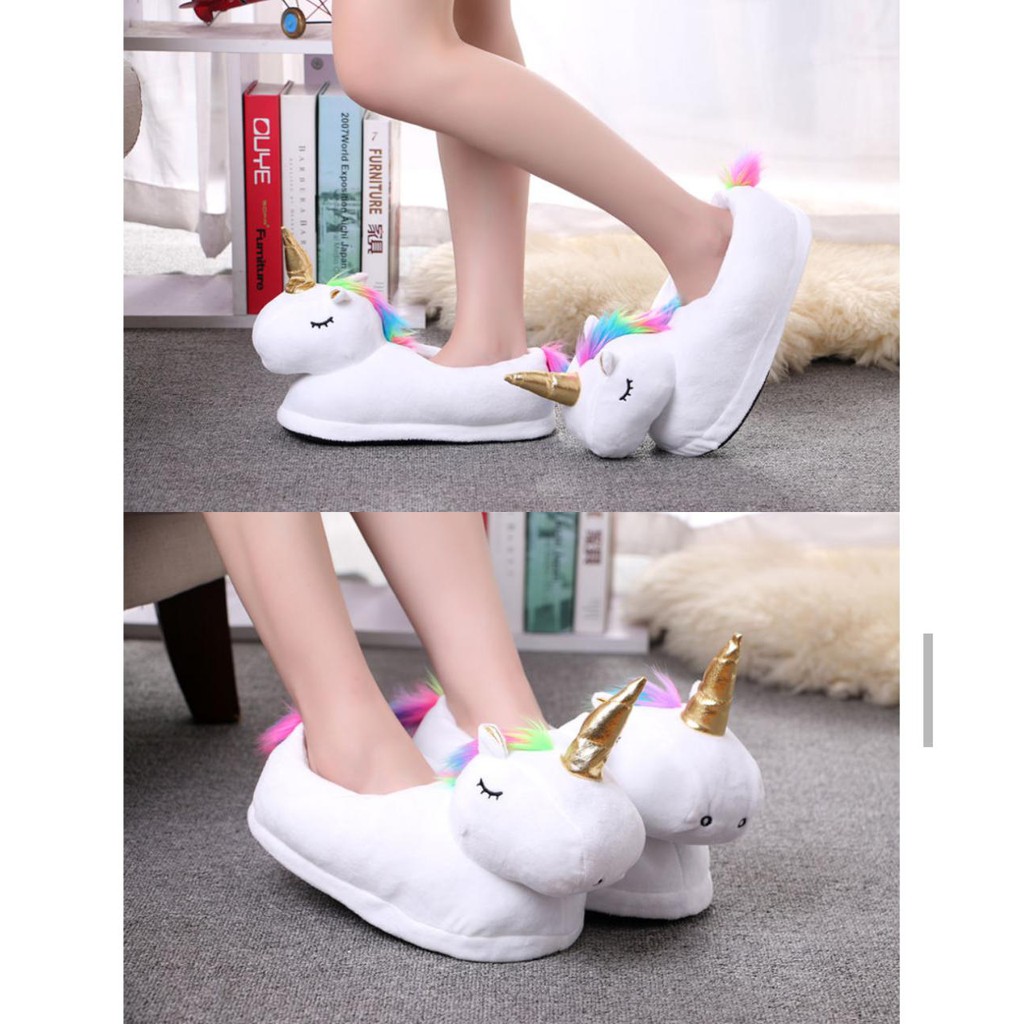 Jual KNG - Sandal Rumah Unicorn Lucu Tebal Hangat Slip sandal Boneka ...