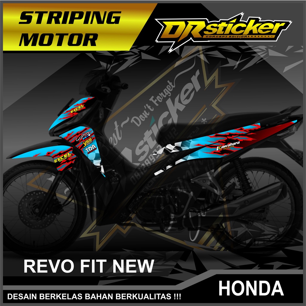 Jual 272 Sticker Striping Revo New - Striping Variasi List Revo Fi ...