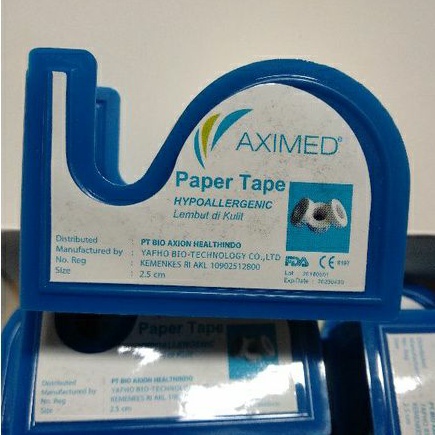 Jual AXIMED PAPER TAPE 2,5 cm x 10y HYPOALLERGENIC, MICROPORE, plester ...