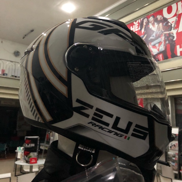 Jual Helm Racing ZEUS ORI 100% GP Edition Putih Putih XL | Shopee Indonesia