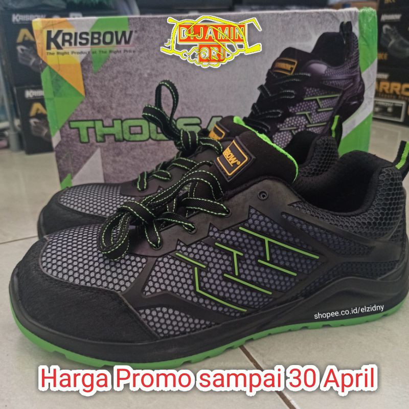 Jual Sepatu Sneakers Safety Shoes Krisbow Thoosa | Shopee Indonesia