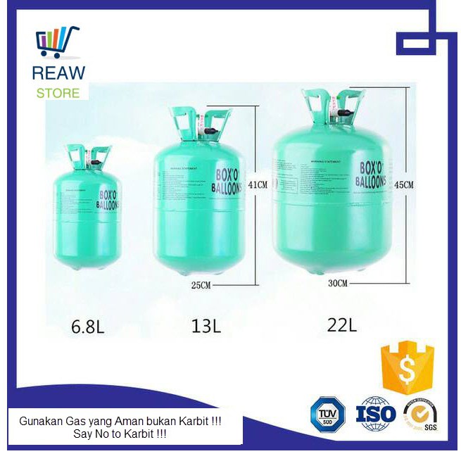 Jual Tabung Gas Helium 6.8 Liter | Shopee Indonesia