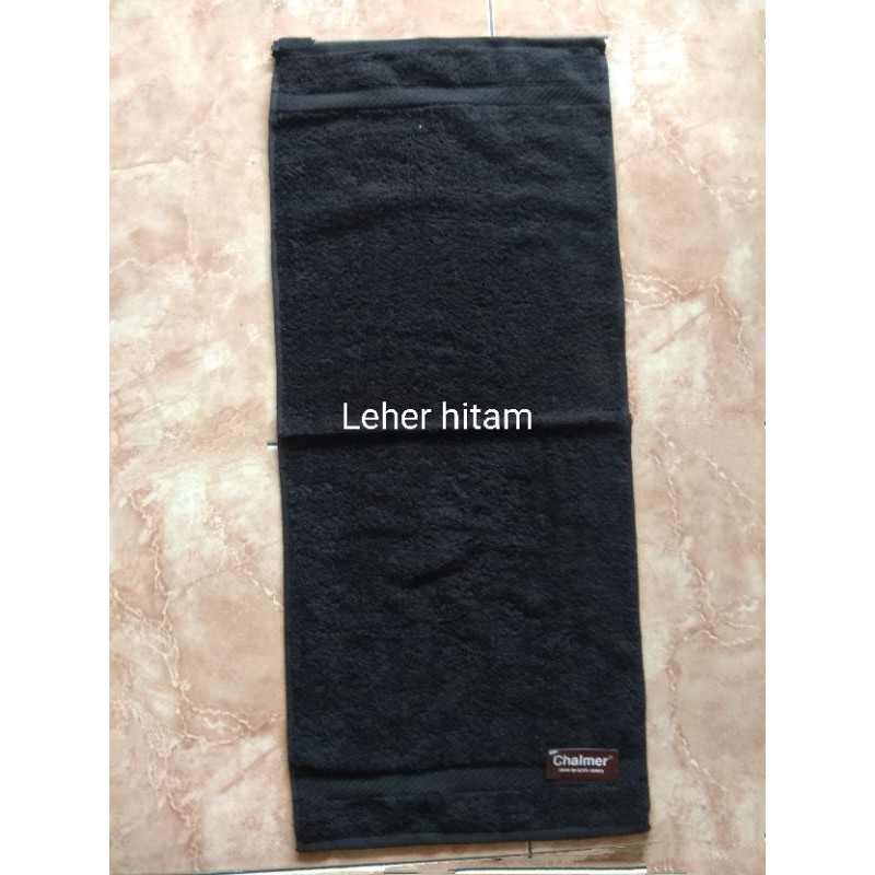 Jual Handuk leher khusus warna hitam/handuk leher hitam/handuk salon ...