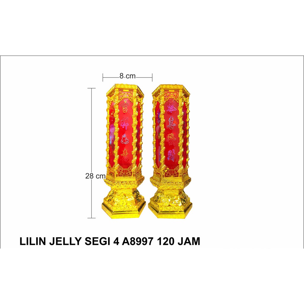Jual lilin jelly segi 4 sembahyang buddhis 120 jam | Shopee Indonesia