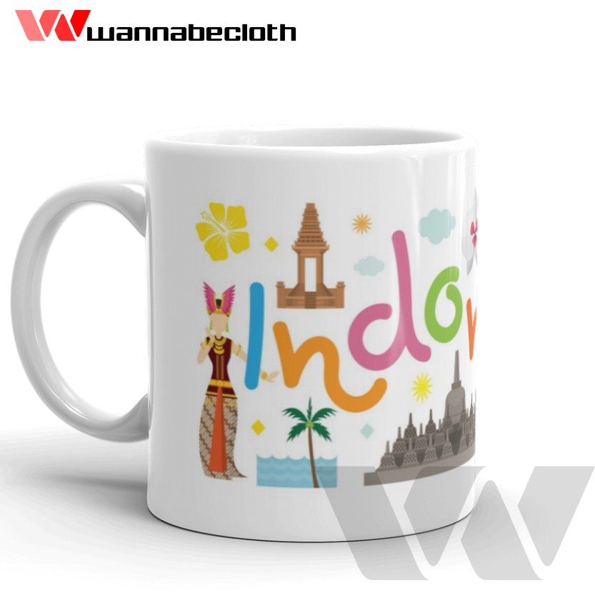 Jual Gelas Indonesia Mug Indonesia Oleh-Oleh Souvenir Mug Wisata ...