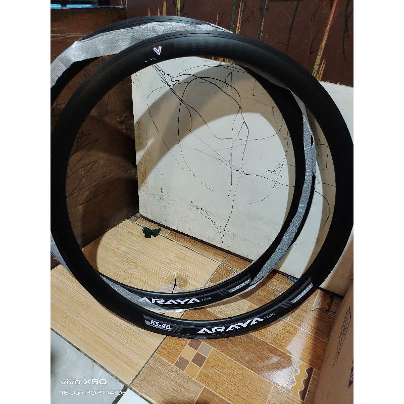 Jual RIMS atau VELK sepeda fixie dan roadbike merk Araya seri KS 40 ...