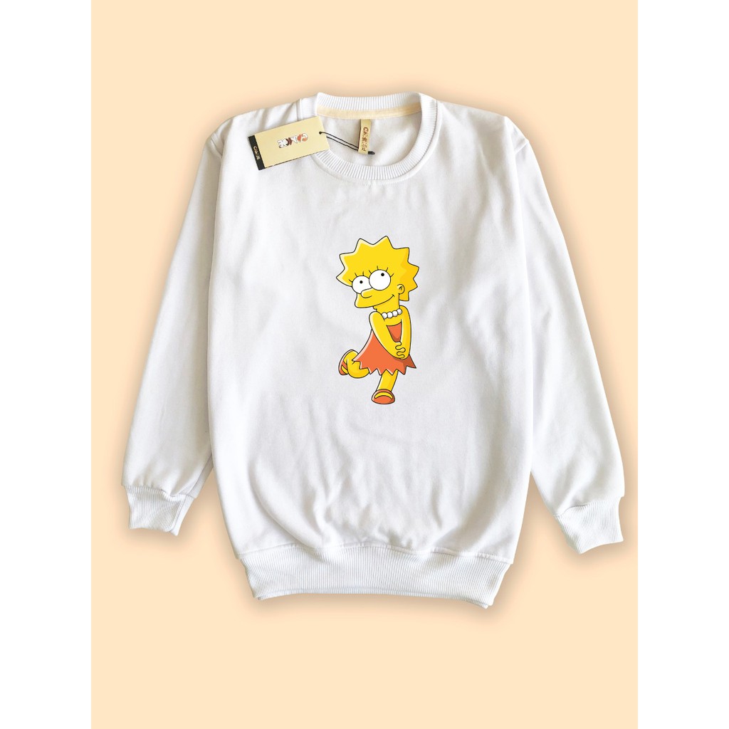 Jual jaket sweater premium lisa simpson family | Shopee Indonesia