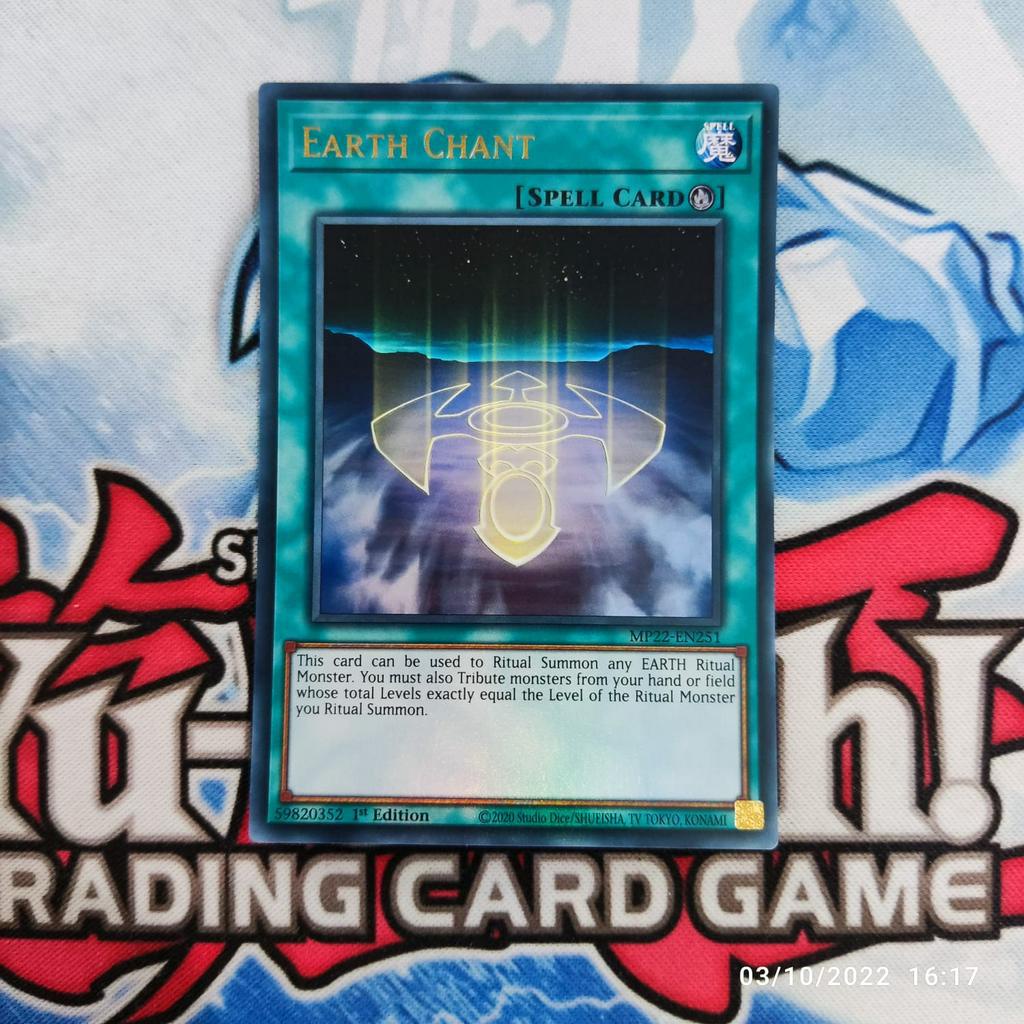 Jual yugioh earth chant MP22 ultra rare original | Shopee Indonesia