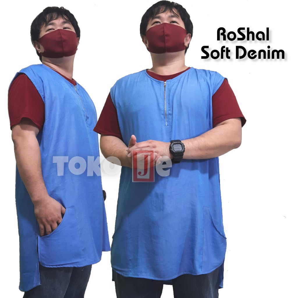 Jual Roshal Rosal Rompi Shalat Denim Kurta Pakistan Baju Ruku Pria ...