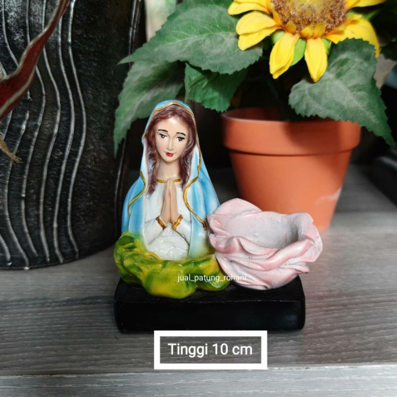Jual Tempat Lilin Maria Bunga Kecil 10 cm | Shopee Indonesia