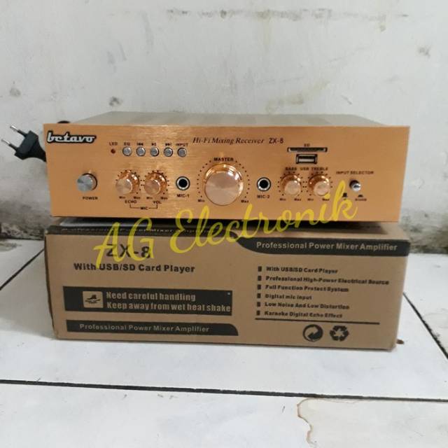 Jual Ampli mini HI-FI BETAVO ZX8- mixing Resiver | Shopee Indonesia