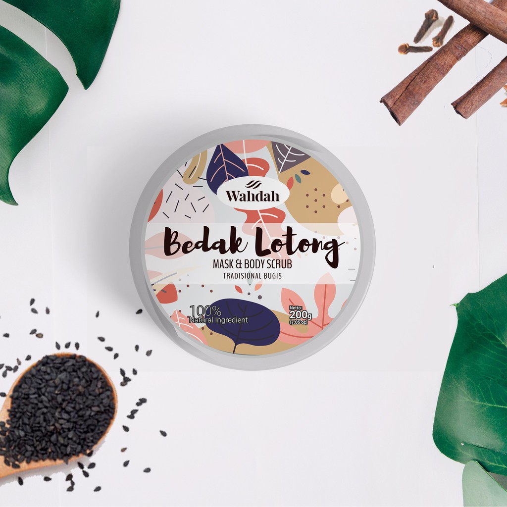 Jual Bedak Lotong - Wahdah (Perawatan Tubuh Alami)/LULUR / SCRUB ...
