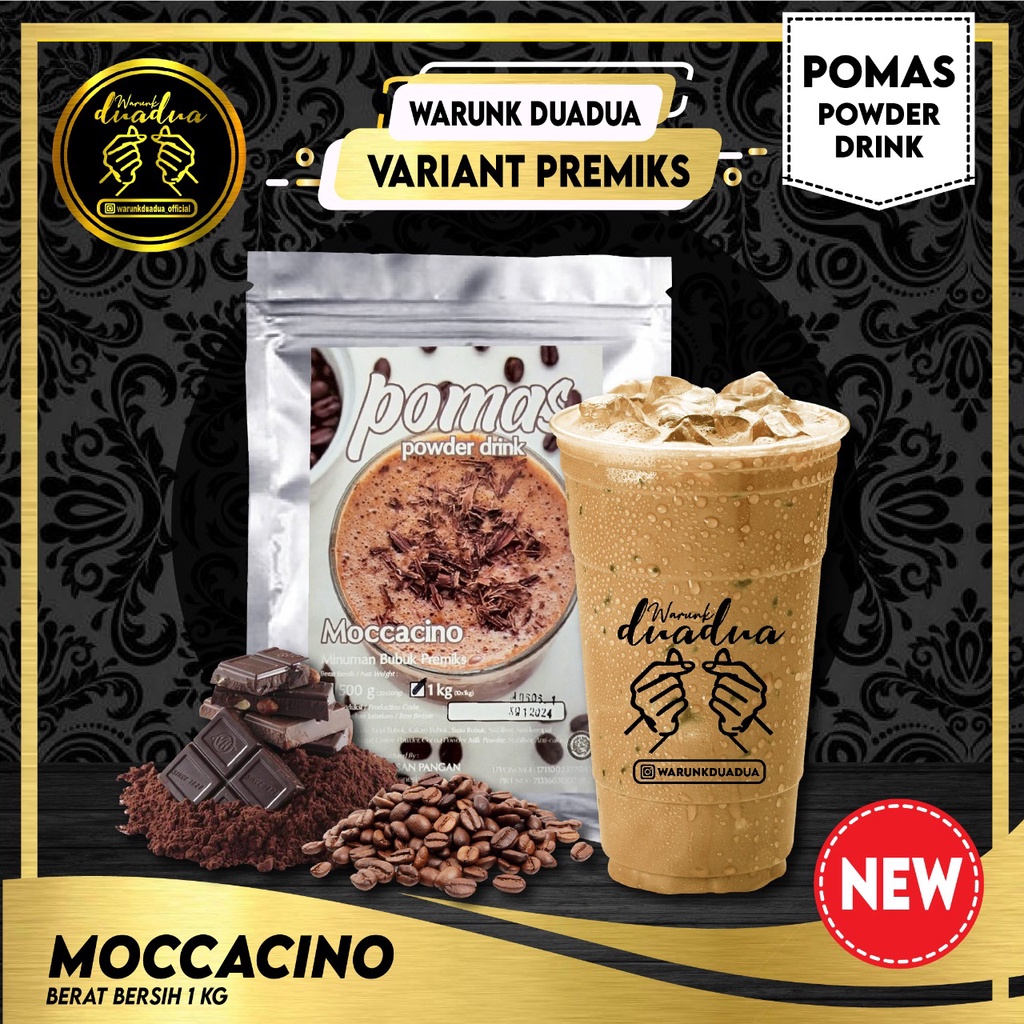 Jual POMAS 1kg MOCCACINO Powder Drink, Bubuk Minuman 1kg | Shopee Indonesia