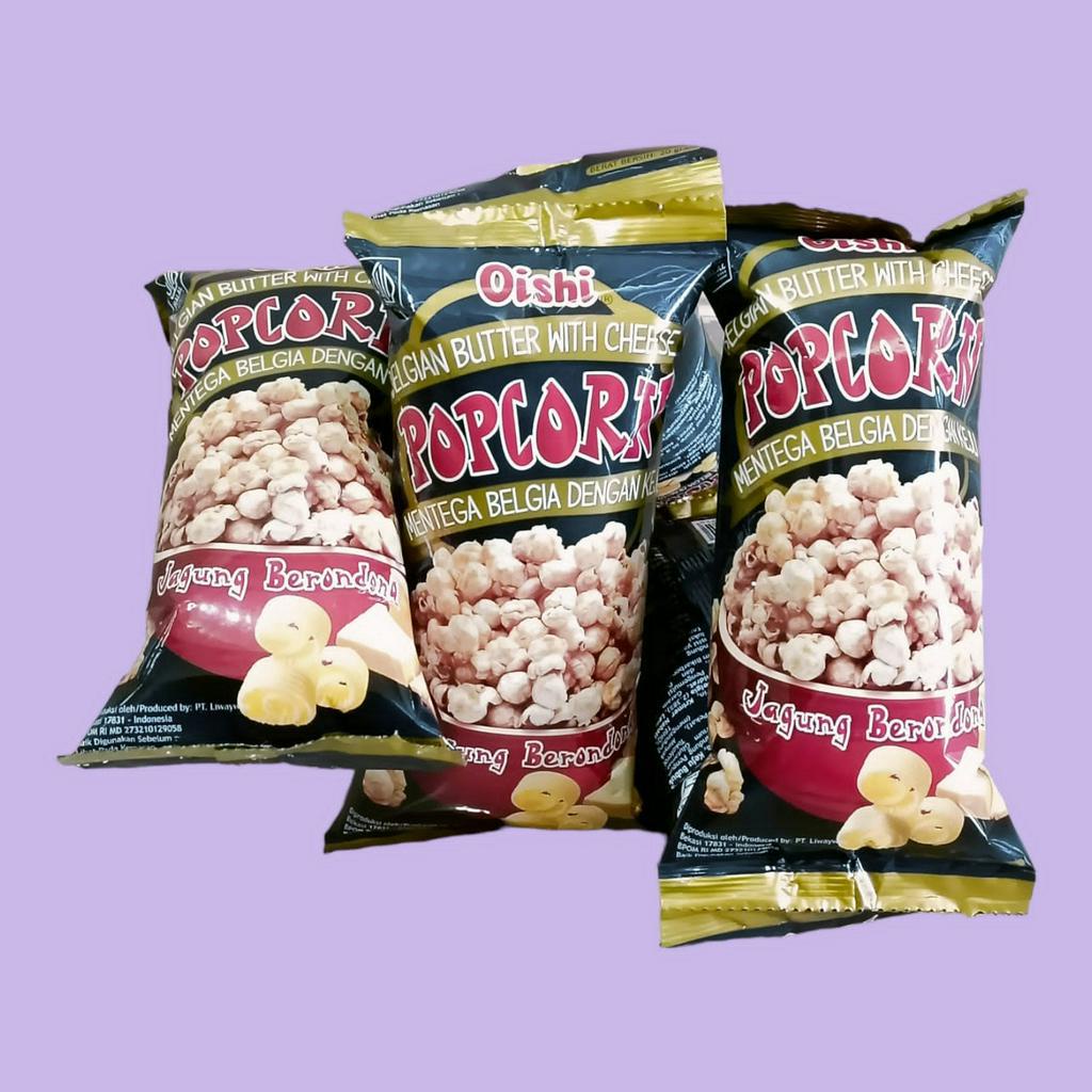 Jual Oishi Popcorn Butter Cheese Snack 20gr [10 pcs/renceng] | Shopee ...