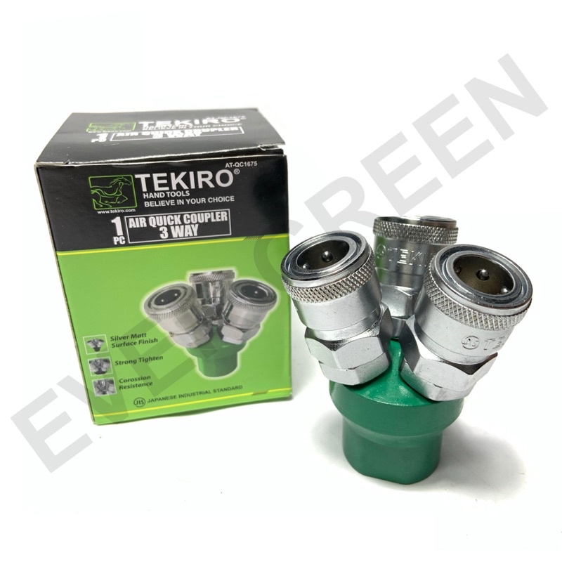 Jual Air Quick Coupler 3 Way Tekiro / Kupler 3 Arah Untuk Kompressor ...
