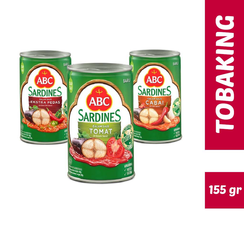 Jual Sarden ABC Sardines Tomat Cabai Extra Pedas 155gr | Shopee Indonesia