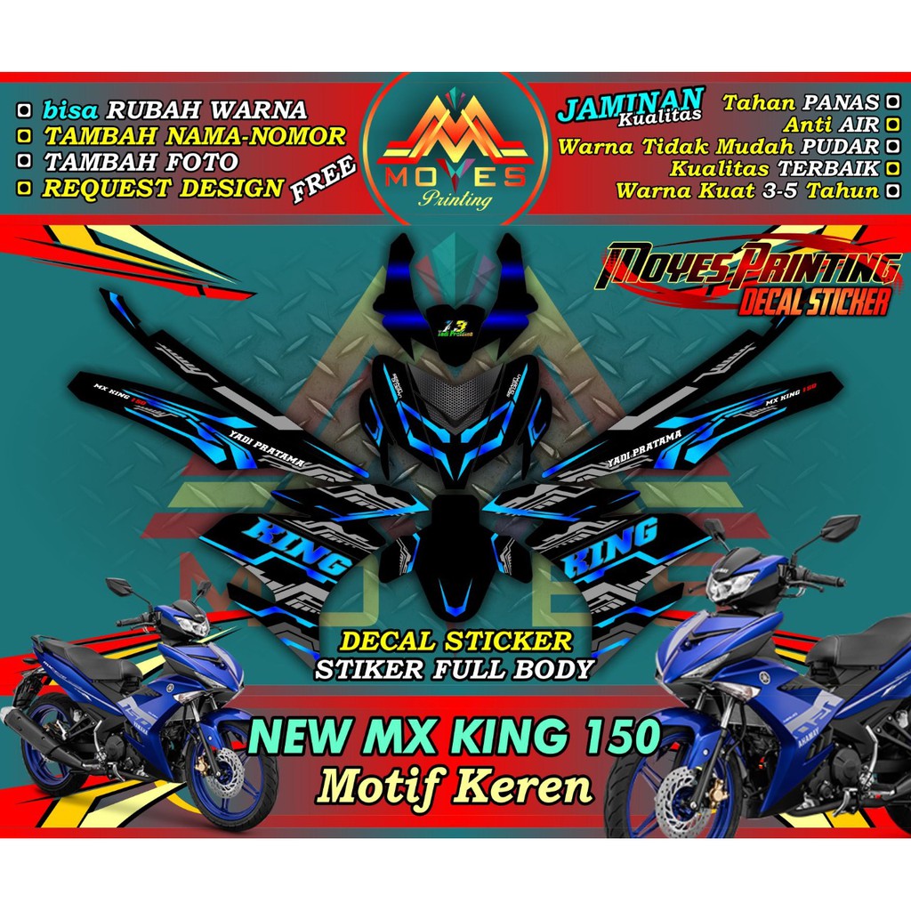 Jual decal stiker new mx king 150 full body - decal stiker jupiter new ...