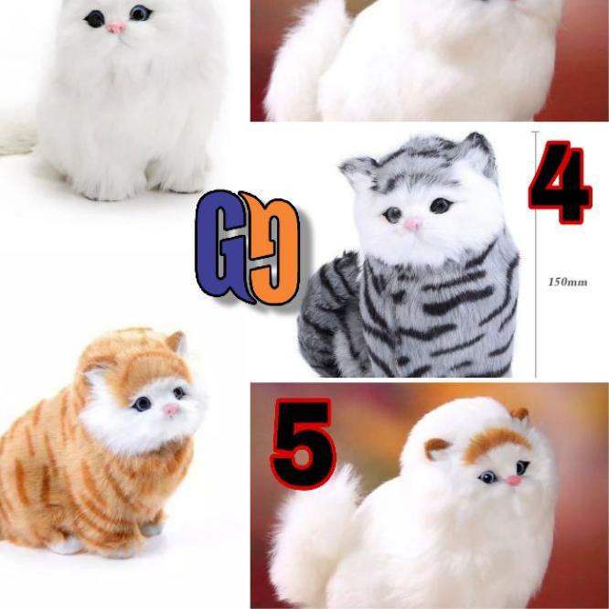 Jual ♩ Boneka Kucing Besar Simulasi bisa bunyi meong seperti hidup ...