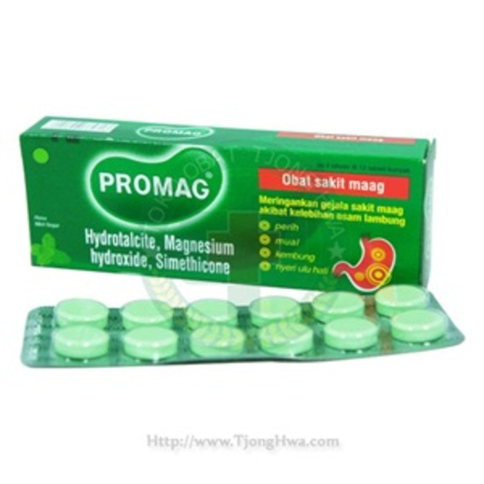 Jual promag tablet (harga/4 kotak/12 strip) | Shopee Indonesia