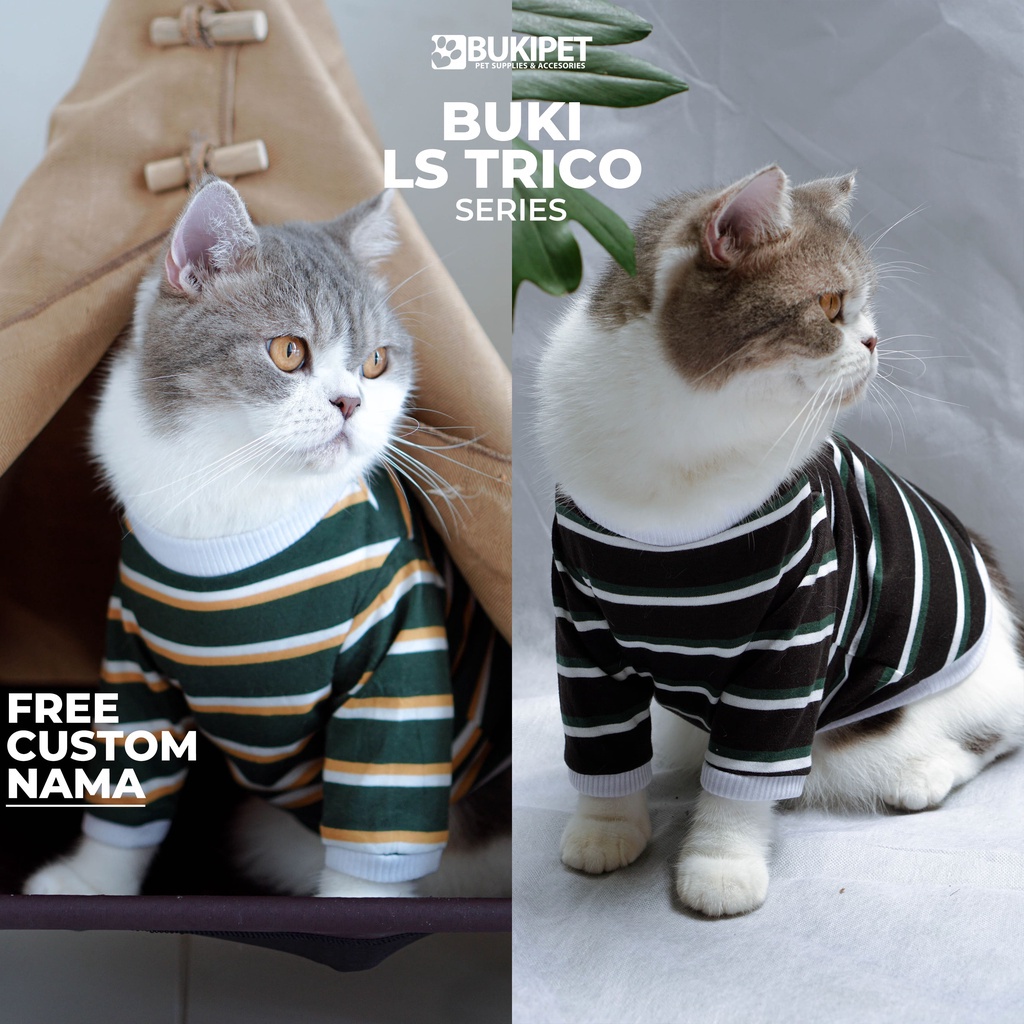 Jual Baju Kucing Anjing Aksesoris Hewan Lucu Cowok Cewek - Buki Tee Trico | Shopee Indonesia