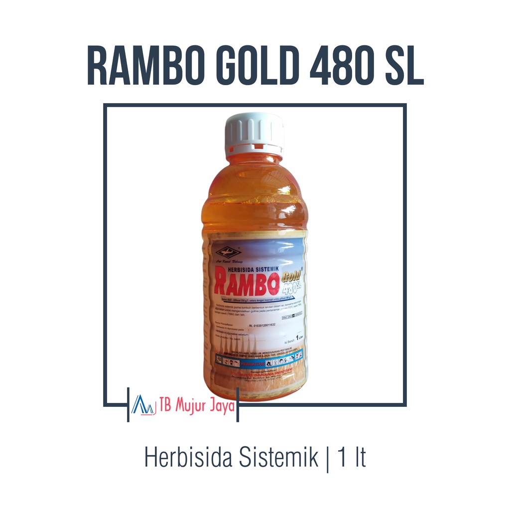 Jual Rambo Gold 480 SL Herbisida Sistemik 1 Liter | Shopee Indonesia