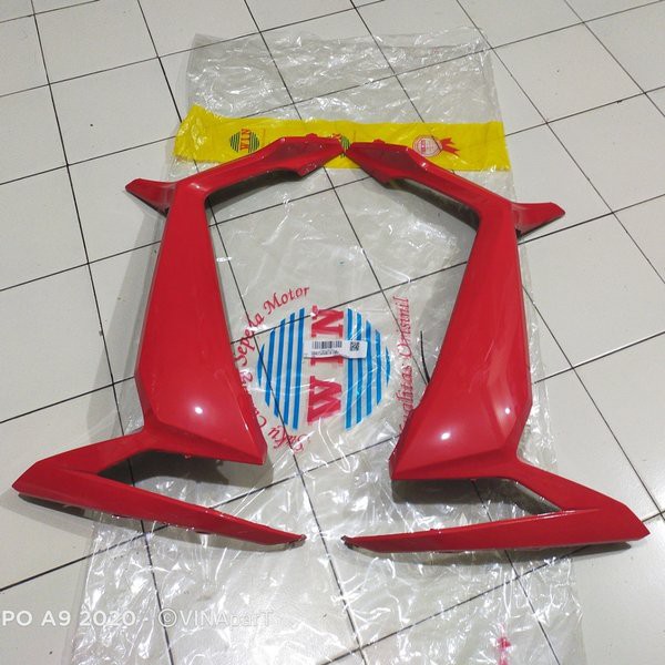 Jual sayap tebeng kap samping depan Supra x 125 fi injeksi k41 merah ...