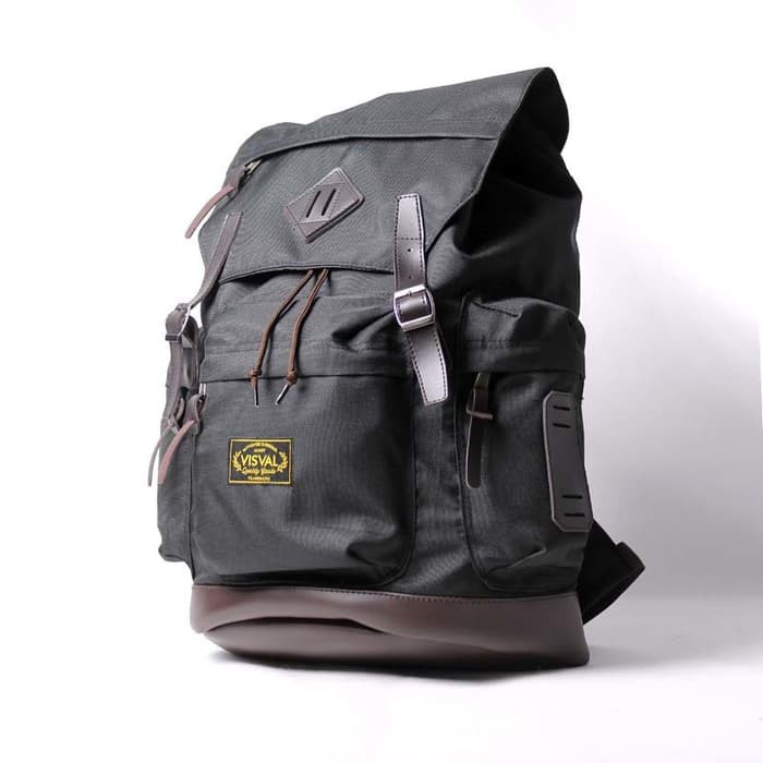 Jual Tas Ransel Sekolah Model Rucksack Rave Black Visval e disigrosir ...
