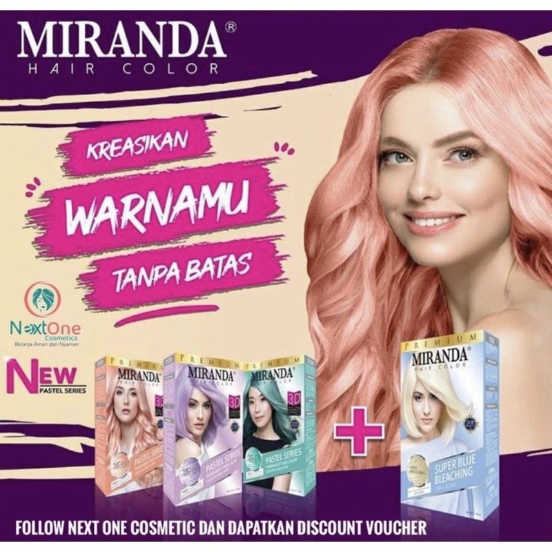 Jual Miranda Hair Color Pastel Series 30ml || Semir Pewarna Rambut ...