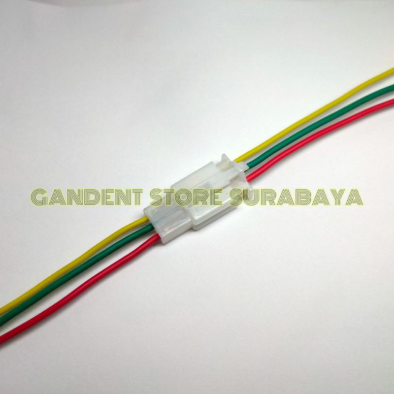 Jual Connector soket skun terminal kabel male female 3 pin dengan kabel ...