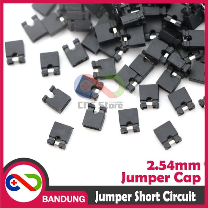 Jual 20PCS JUMPER CAP SOCKET SOKET 2.54MM 2.54 BLACK HITAM | Shopee ...