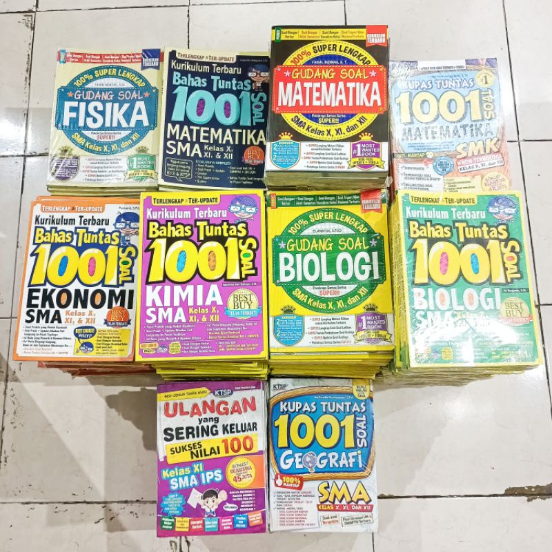 Jual BUKU OBRAL SUPER MURAH - Buku LATIHAN SOAL SMA SMK MATEMATIKA / BIOLOGI / FISIKA / KIMIA ...