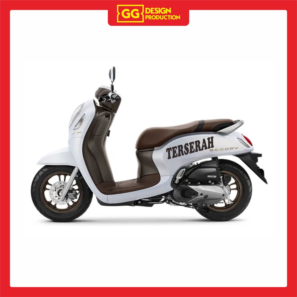 Jual stiker motor honda scoopy keren tulisan terserah | decal scoopy ...