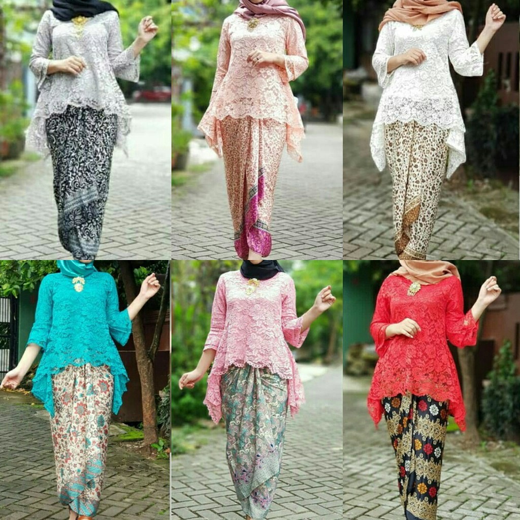 Jual Setelan set Kebaya dan rok lilit batik kebaya Modern Kebaya Brukat Kebaya Rinjani Setelan ...