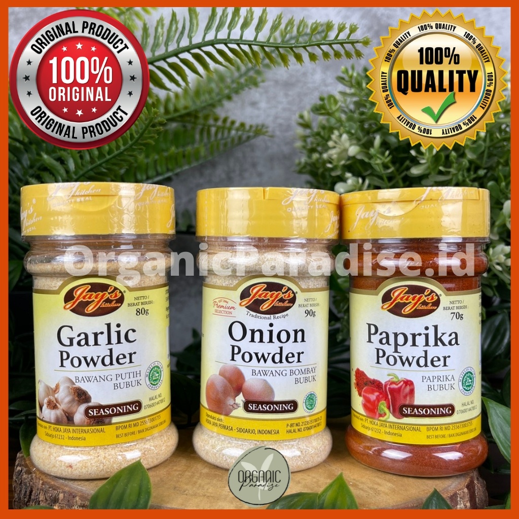 Jual Jay's Bawang Bombay Bubuk 90 gram / Jay's Onion Powder 90 gram ...