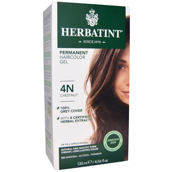 Jual Herbatint Permanent Hair Color Gel 4N Chestnut 135 ml / Pewarna ...