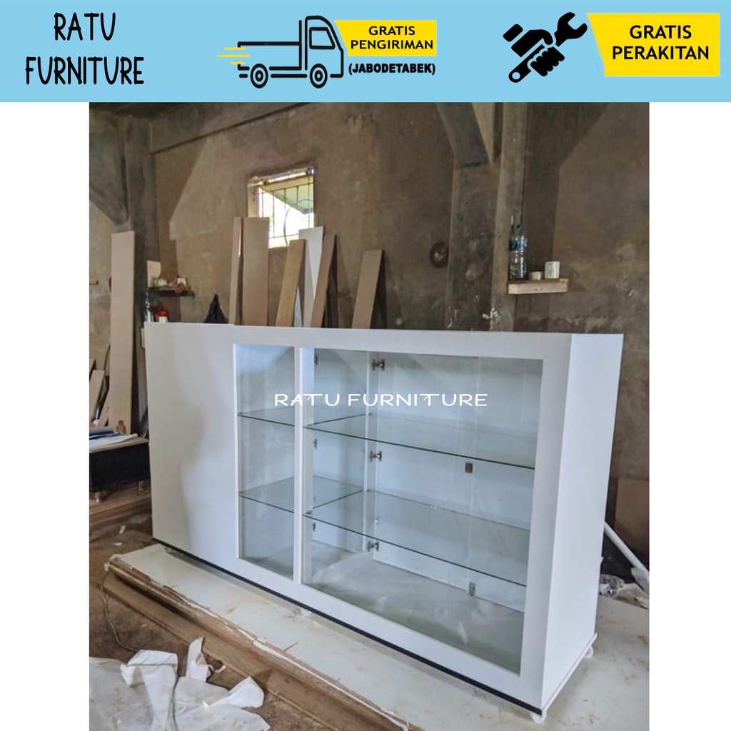 Jual Meja Etalase Produk Display / Meja Kasir Ukuran Lebar | Shopee ...