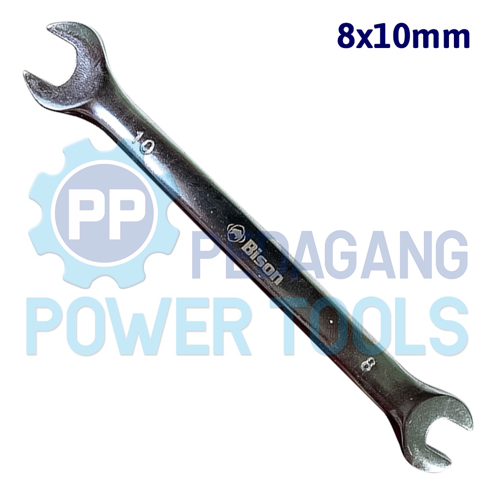 Jual BISON KUNCI PAS 8 X 10 MM ALAT BUKA BAUT DOUBLE OPEN END WRENCH ...