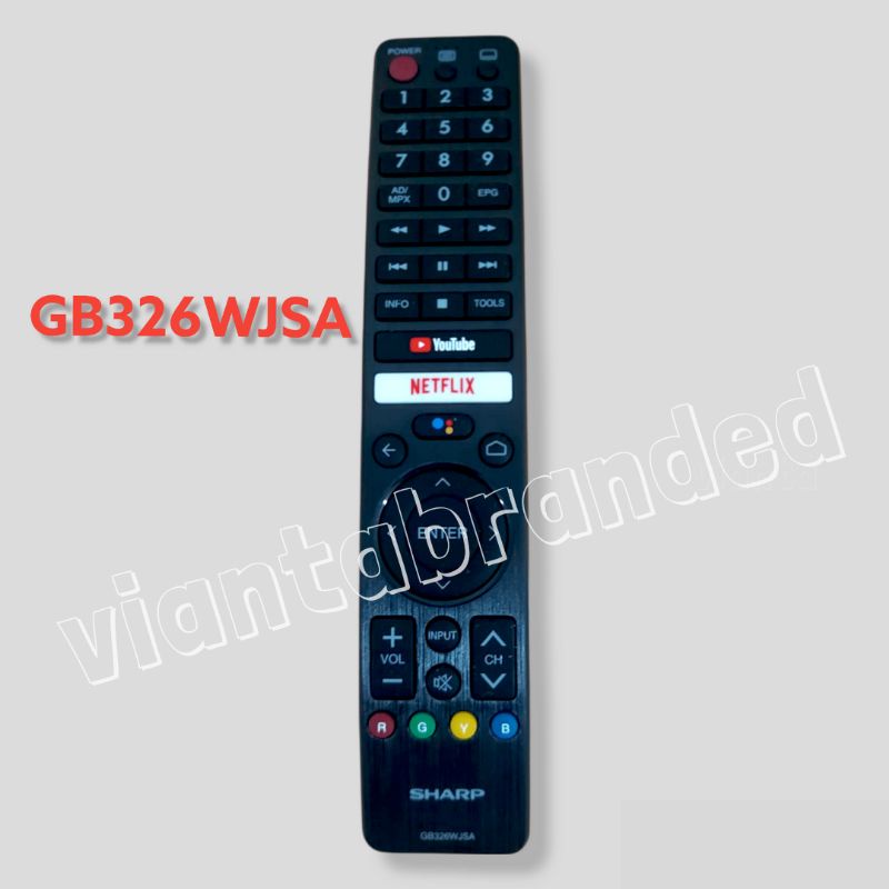 Jual REMOTE TV SHARP ANDROID GB326WJSA GOOGLE ASSISTANT REMOTE TV SHARP ...