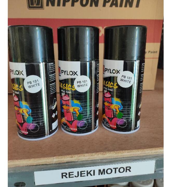 Jual CAT PYLOX BASICS PB101 WHITE CAT SPRAY 300CC NIPPON PAINT ...