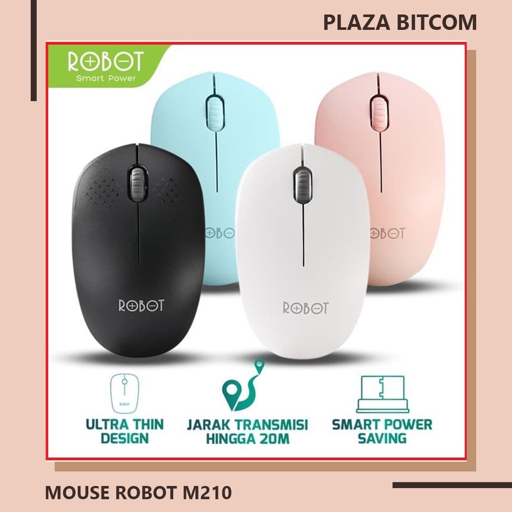 Jual MOUSE WIRELESS ROBOT M210 | BITCOM PLAZA | Shopee Indonesia