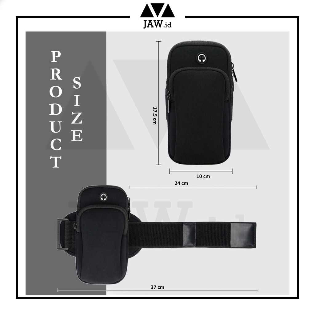 Jual Tas Lengan Jogging / Tas HP Sepeda / Armband Olahraga Waterproof ...