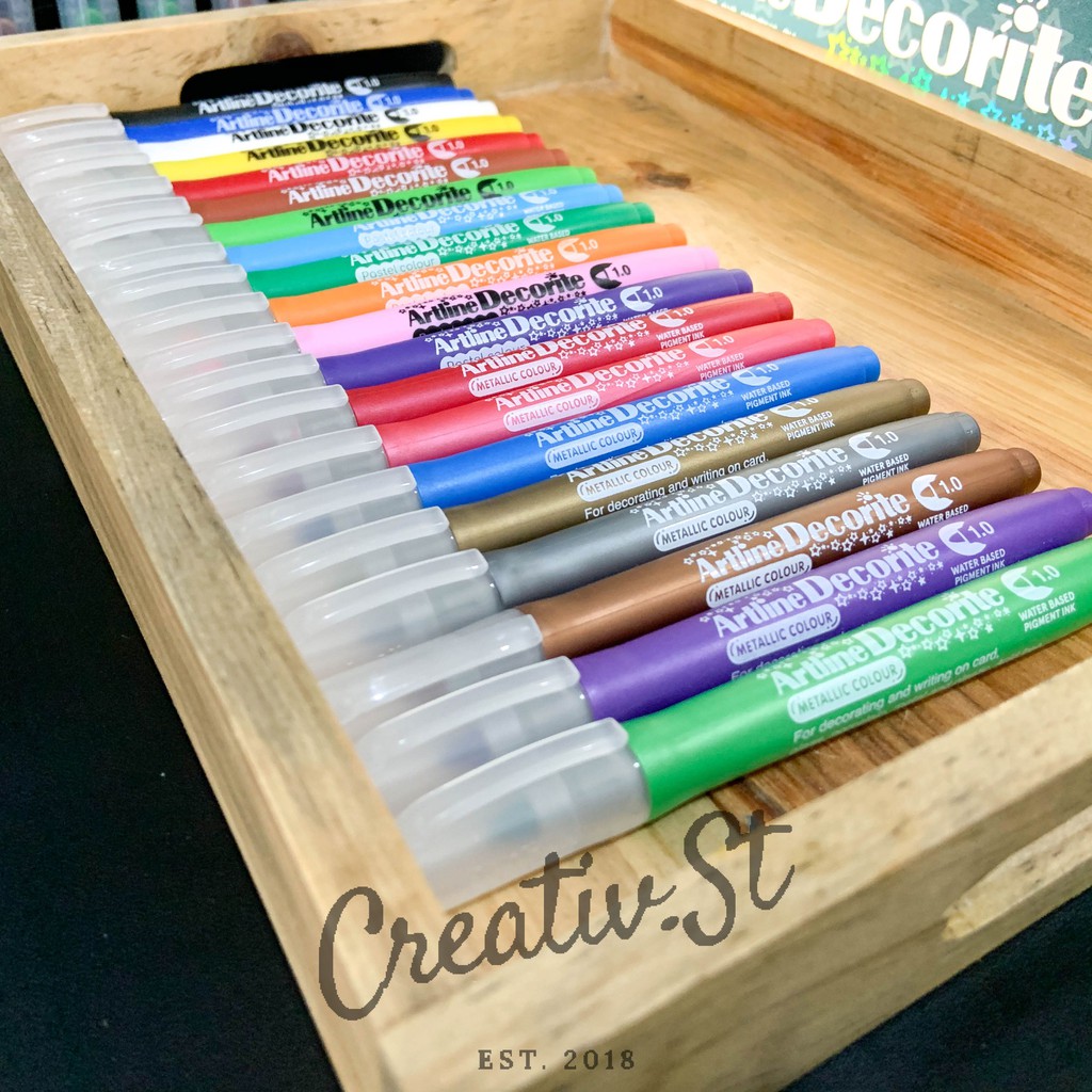 Jual ARTLINE Decorite Spidol Kaca Plastik Kayu Porselen Dekorasi Edf-1 ...